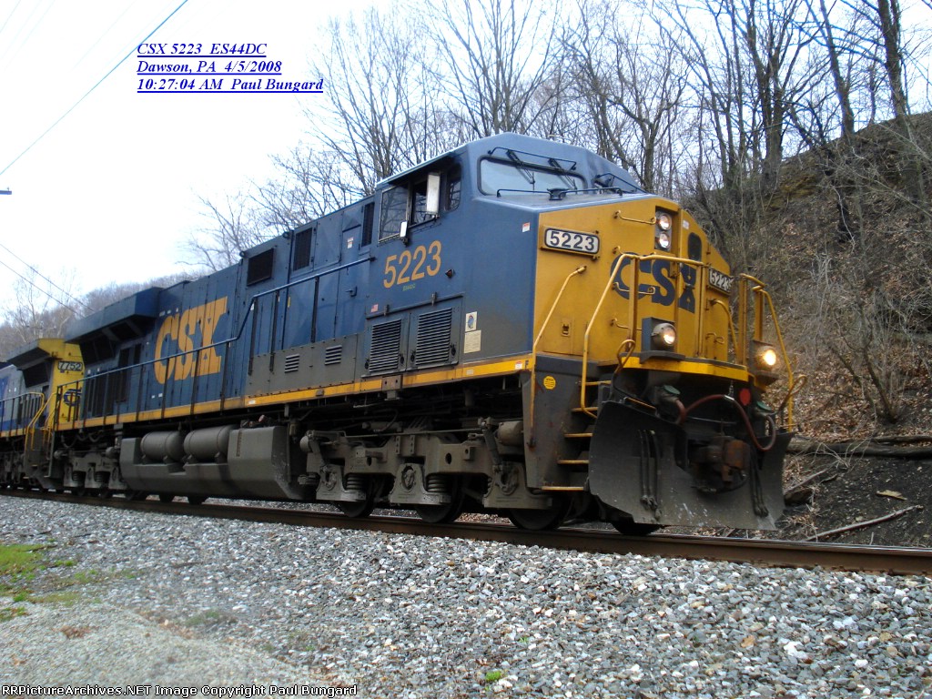 CSX 5223 ES44DC 5 April 2008